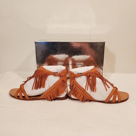 Sigerson Morrison | Shoes | Sigerson Morrison Bross Fringe Boho Sandals ...
